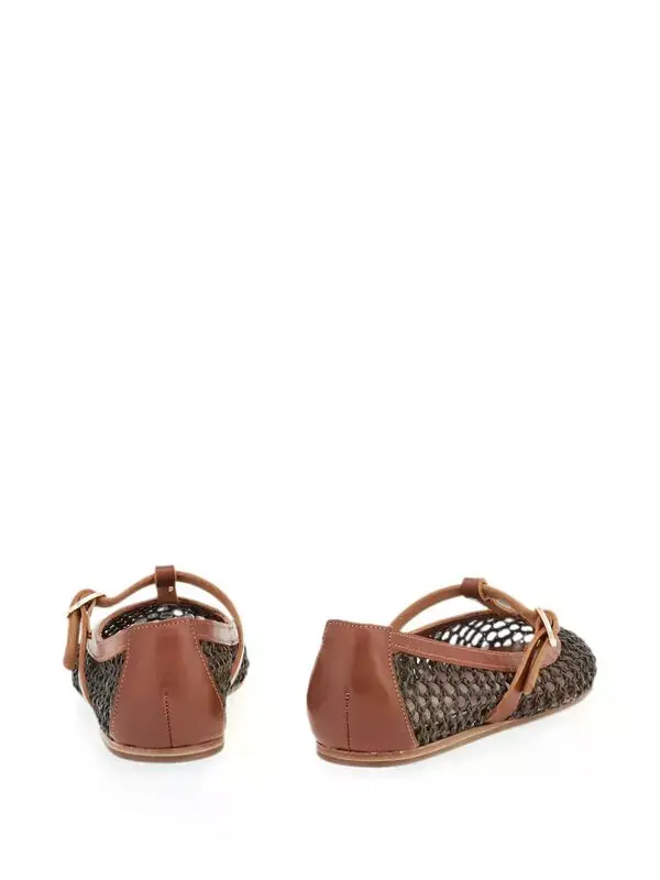 ANCIENT GREEK SANDALS Aerati Woven T-bar Ballet Flats