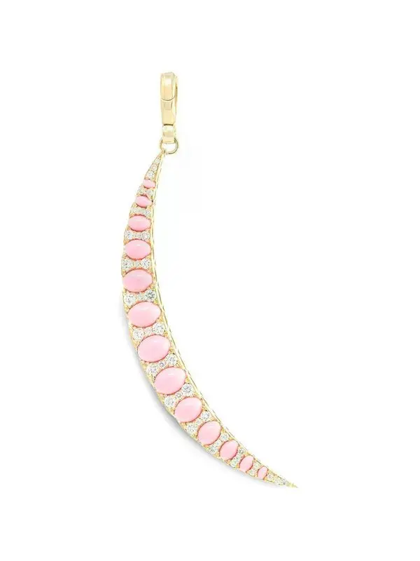 JENNA BLAKE 18k Yellow Coral And Diamond Pendant - Gold