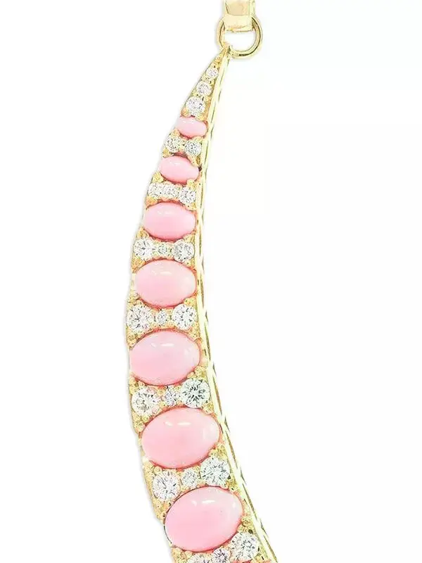 JENNA BLAKE 18k Yellow Coral And Diamond Pendant - Gold