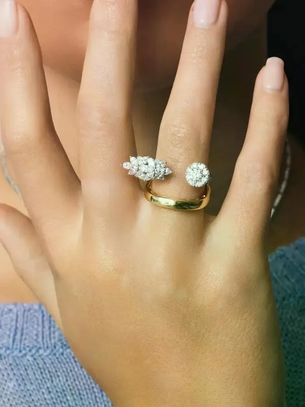 Yeprem En Strada Diamond Ring - Gold