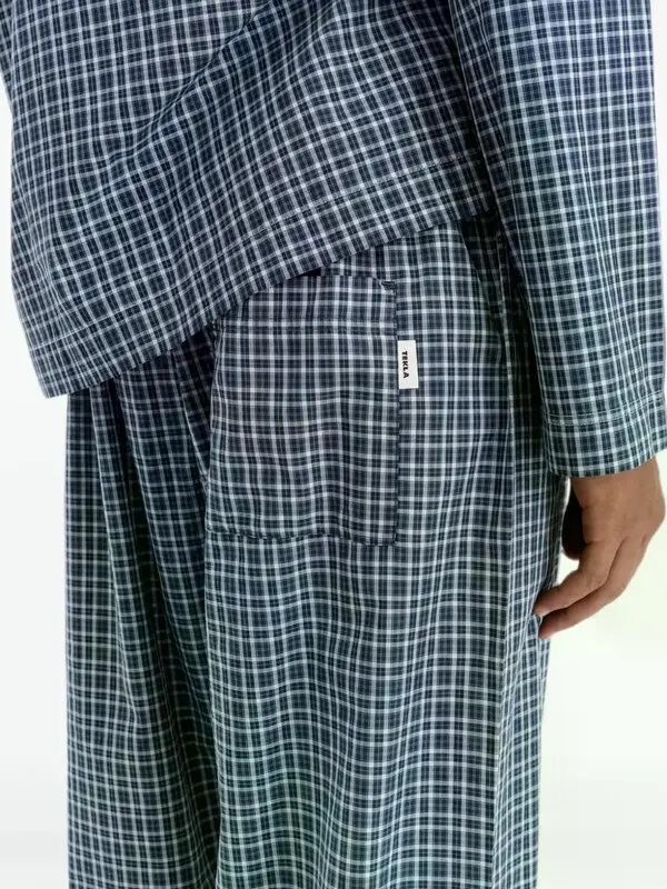 TEKLA Check-print Pajamas