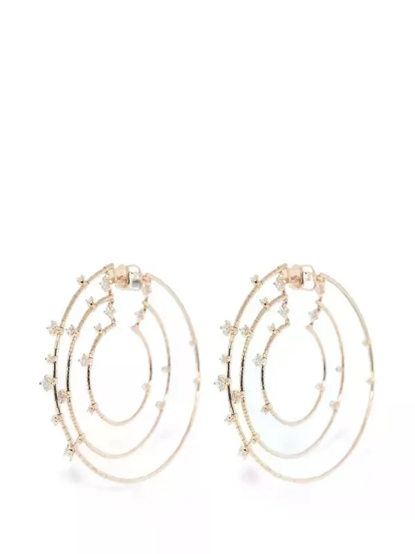 MATTIA CIELO Rugiada Diamond Hoop Earrings