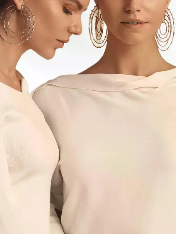 MATTIA CIELO Rugiada Diamond Hoop Earrings