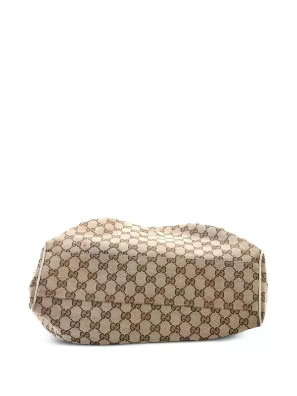 Gucci Sukey Gg Canvas Leather Medium Tote Bag