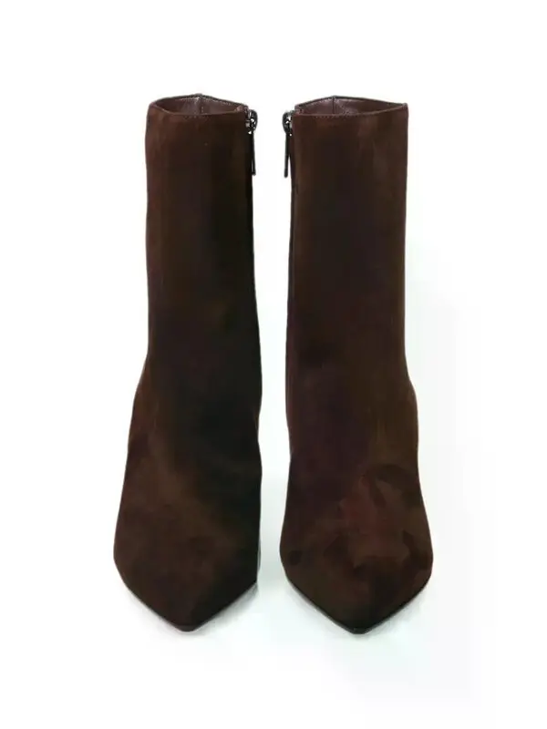 SERGIO LEVANTESI Pointed-toe Suede Ankle Boots