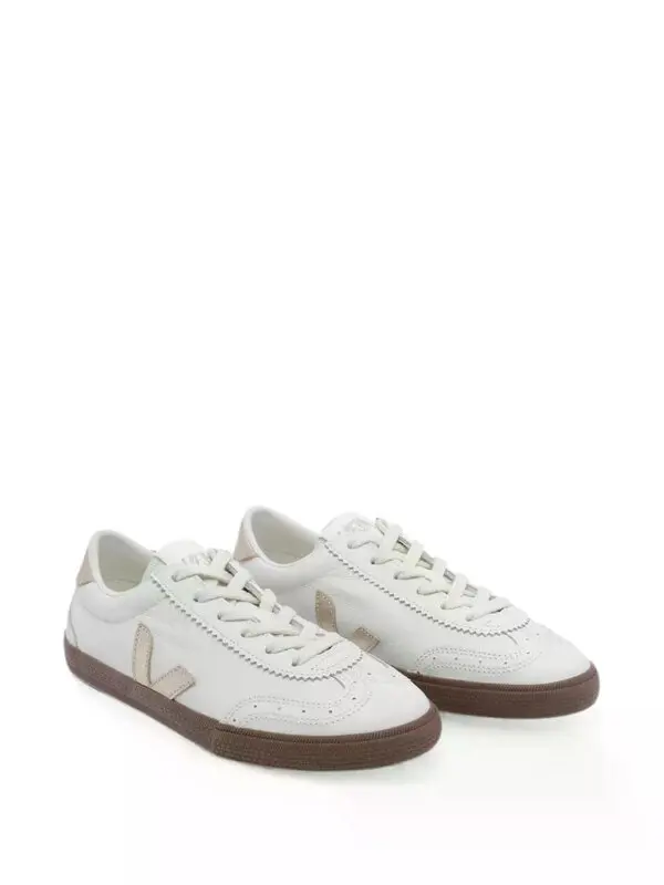 VEJA Volley Leather Platine Bark Sneakers