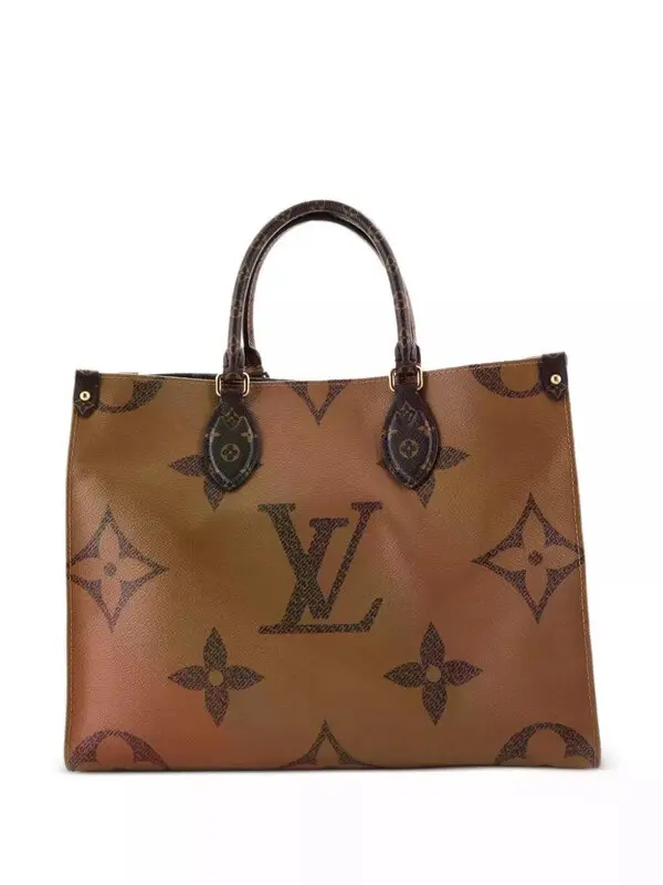LOUIS VUITTON Onthego Reverse Monogram Giant Mm Tote Bag - Brown
