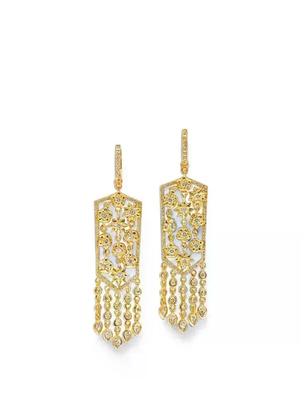 BUDDHA MAMA Diamond Drop Earrings