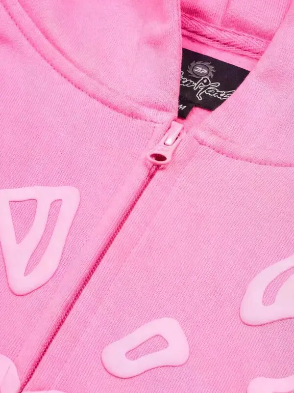 BROKEN PLANET Logo-print Zip-up Hoodie