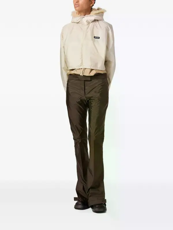 Miu Miu Technical Fabric And Shearling Windbreaker