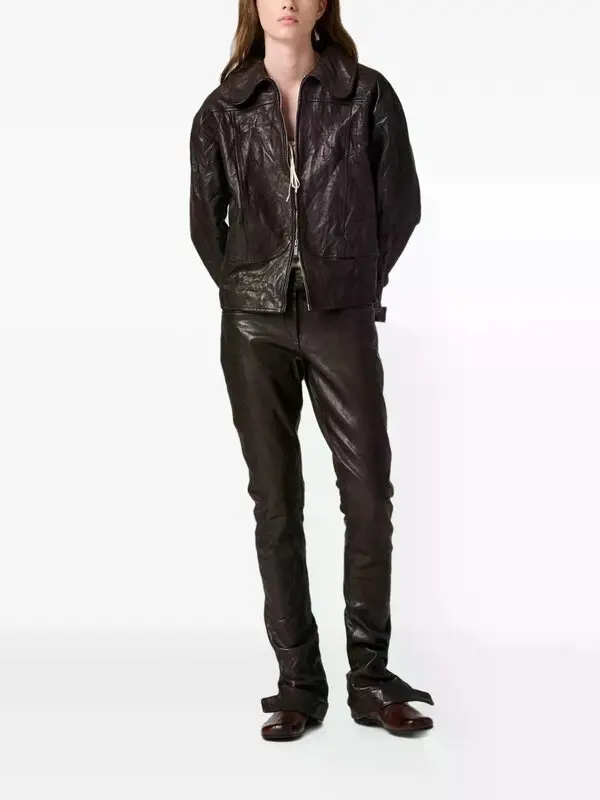 Miu Miu Leather Blouson Jacket