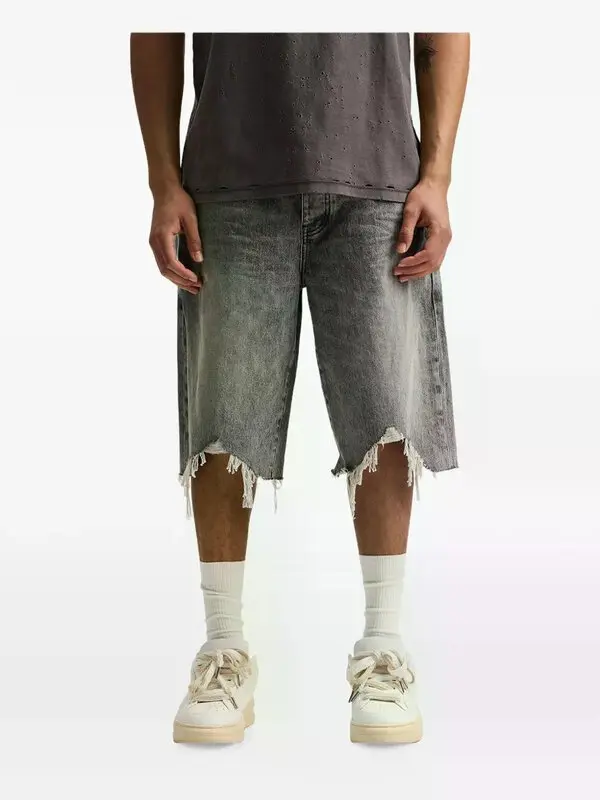 PURPLE BRAND High Summer Destroy Denim Shorts