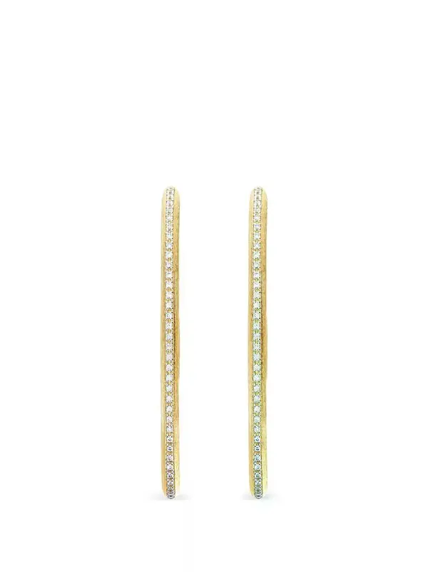 NANIS Big Libera Diamond Hoop Earrings - Gold