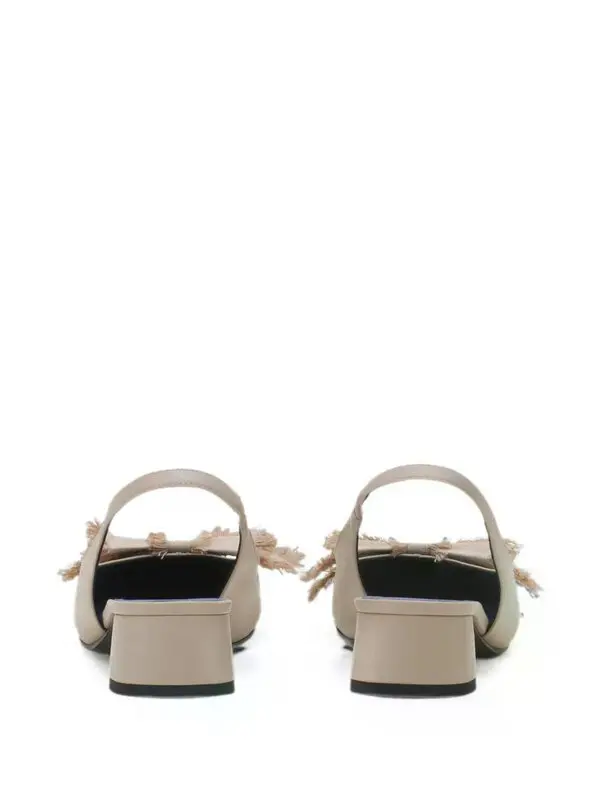 LANVIN Bow Detail Slingback Pumps - Neutrals