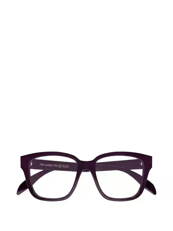 Alexander McQueen Square-frame Glasses - Red