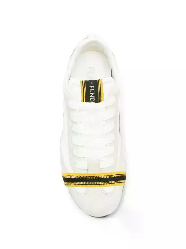 Fendi Logo-tag Panelled Sneakers