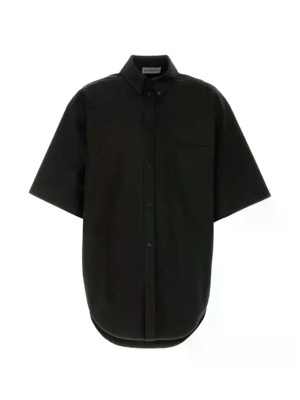 Balenciaga Logo-patch Oversized Shirt