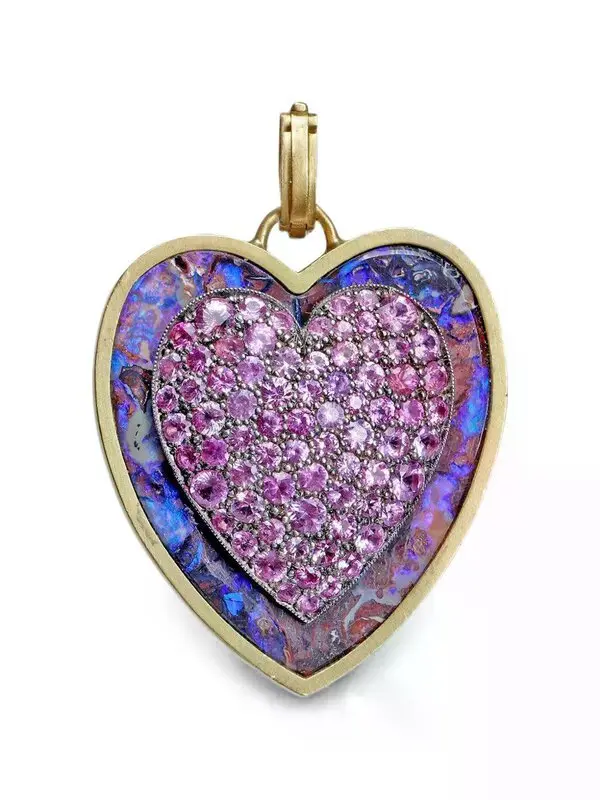 SYLVA & CIE Opal And Sapphire Embelish Pendant
