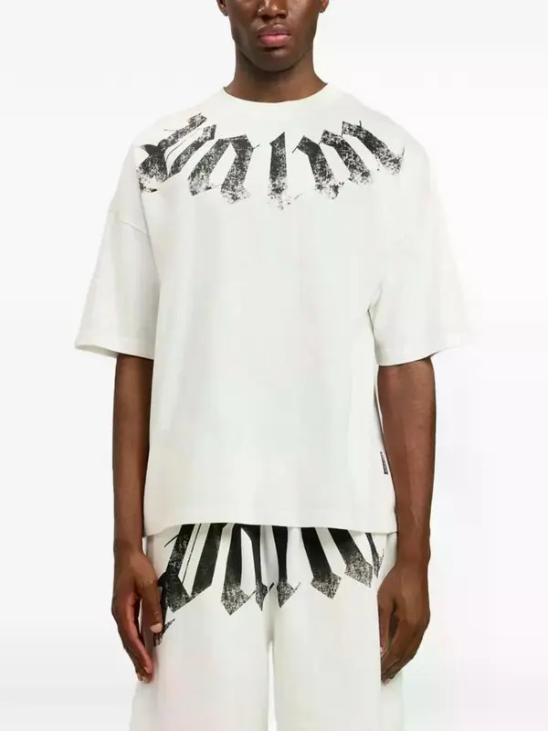 Palm Angels Big Neck Logo Printed T-shirt