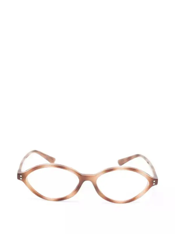 Ray-ban Romy Oval-frame Glasses - Brown