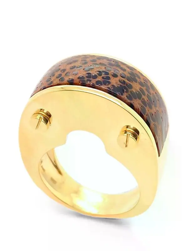ALETTO BROTHERS Salvaggio Leopard Palm Wood Ring