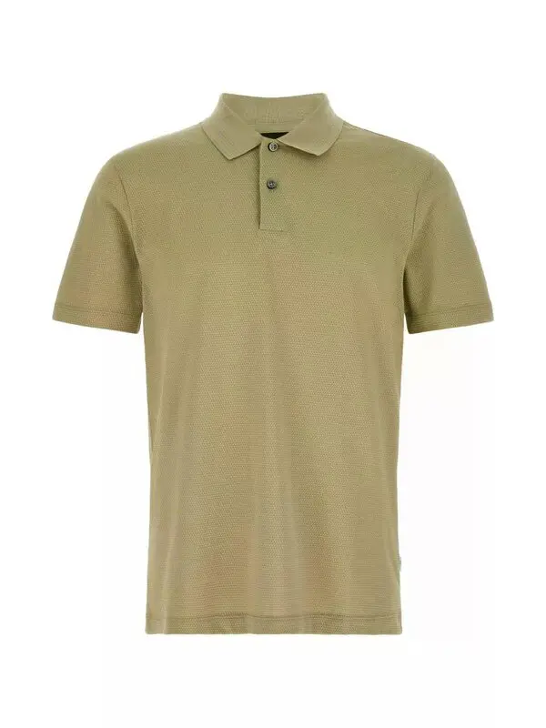 BOSS Cotton-blend Polo Shirt With Bubble-structured Jacquard