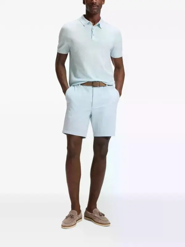 BOSS Regular-fit Knit Polo In Structured Fabric