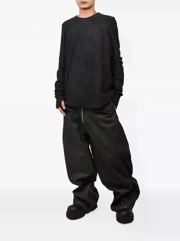 FILTH Ribbed-knit Thumb-slot Long-sleeve T-shirt