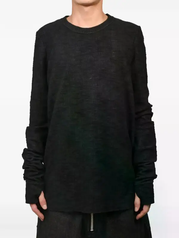 FILTH Ribbed-knit Thumb-slot Long-sleeve T-shirt