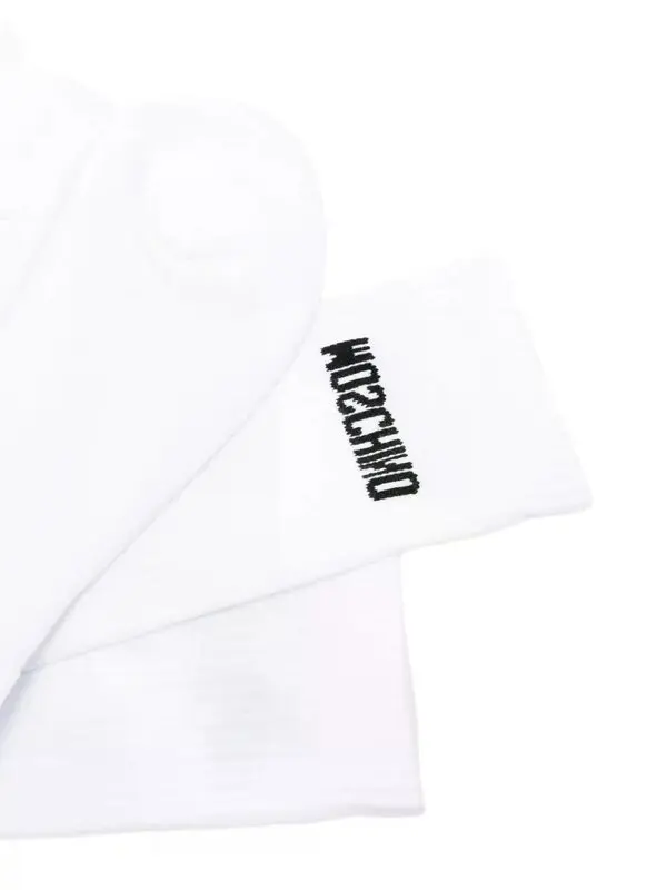 Moschino Intarsia Ribbed Socks
