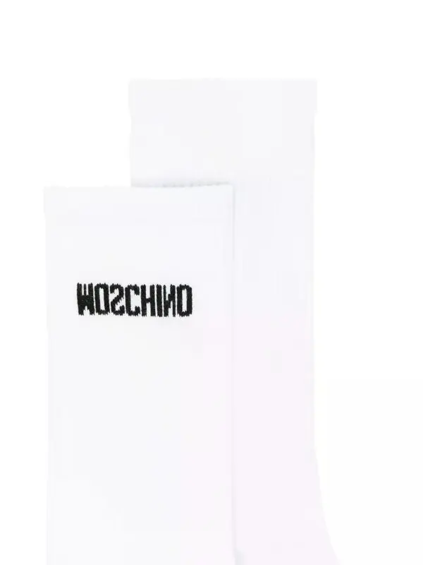 Moschino Intarsia Ribbed Socks