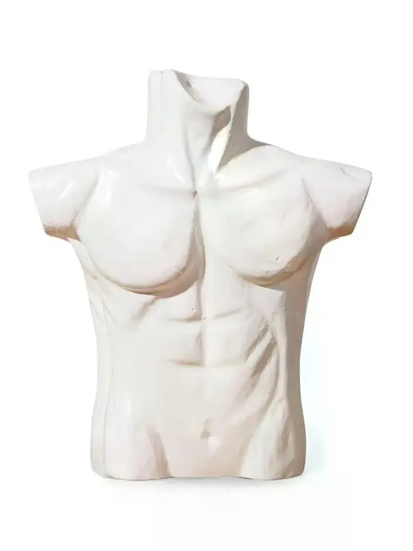 CU I SEEYOU Sculptural Male-torso Sculpture - White