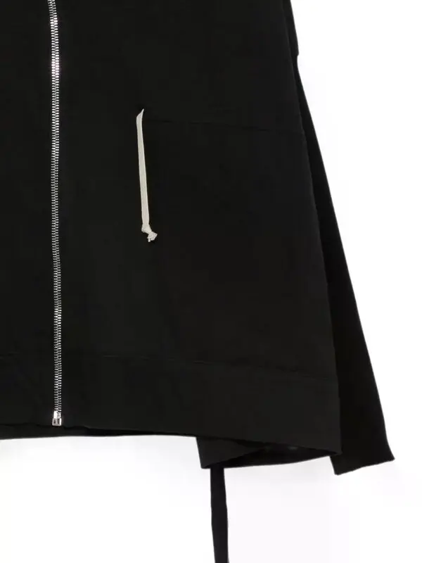Rick Owens Asymmetric Zip Funnel Neck Sweatshirt