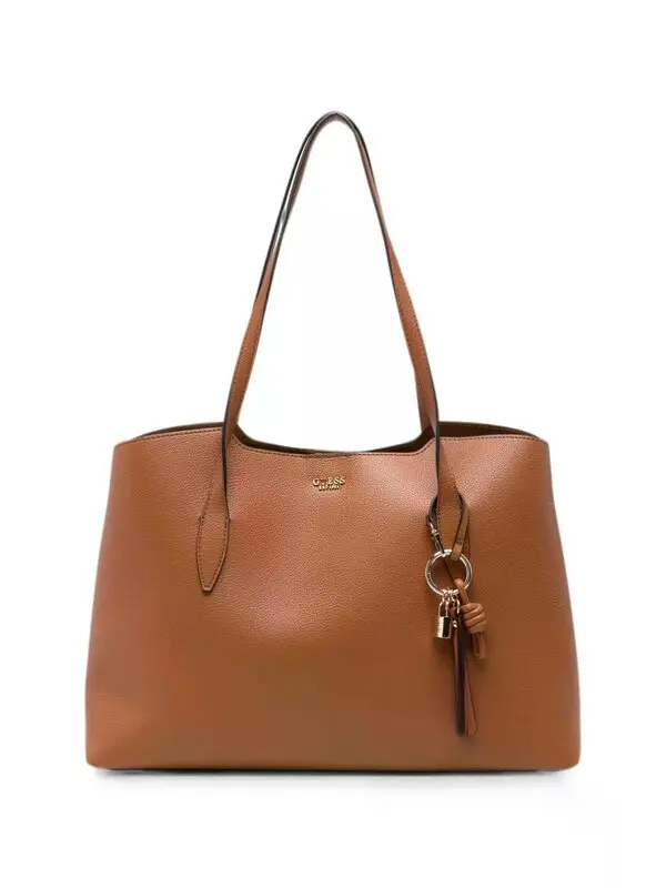Guess Melody Logo-plaque Leather Shoulder Bag