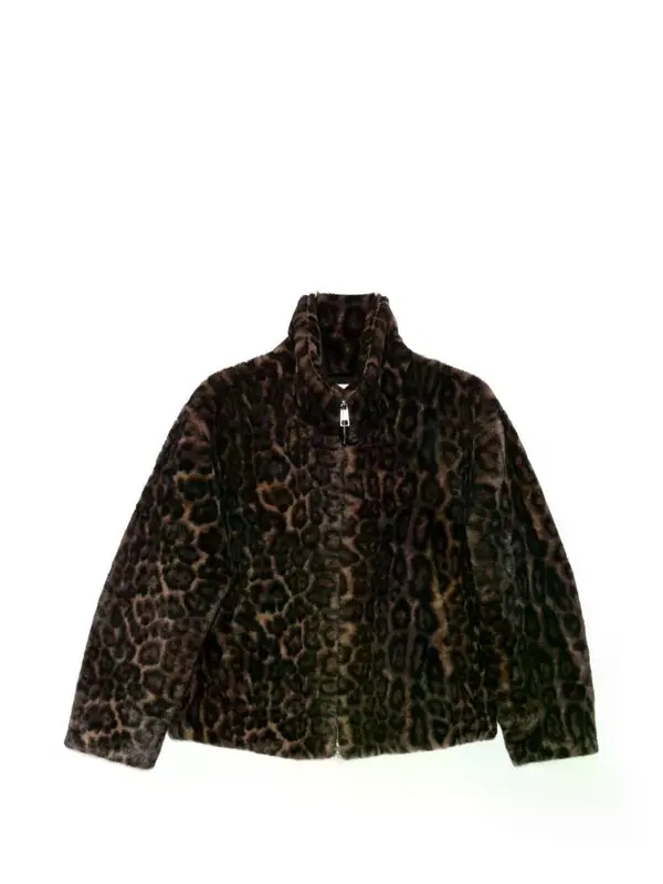 Apparis Brooks Leopard-print Zip-fastening Jacket