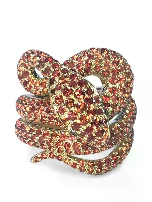 STEFERE Sapphire And Diamond Snake-style Ring