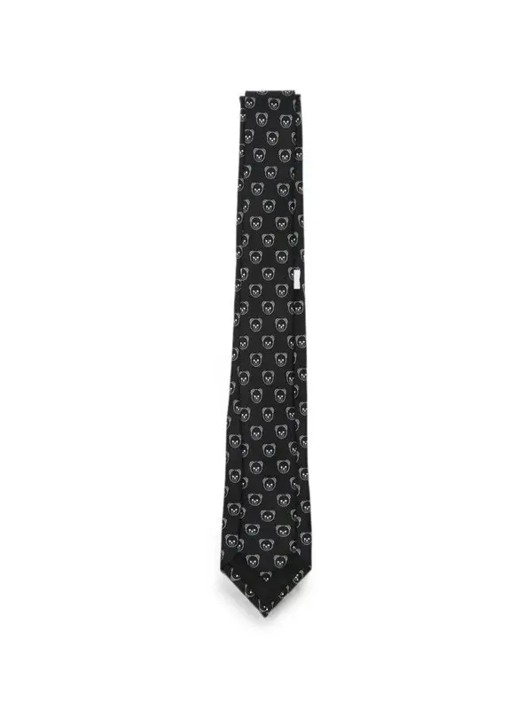 Moschino Teddy Bear Silk Tie