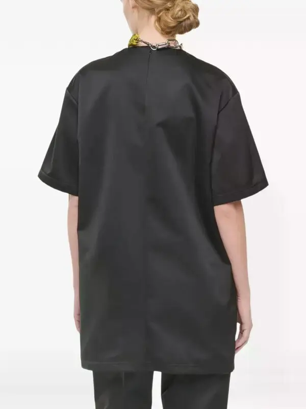 Plan C Duchese Chest-pocket Mini Dress