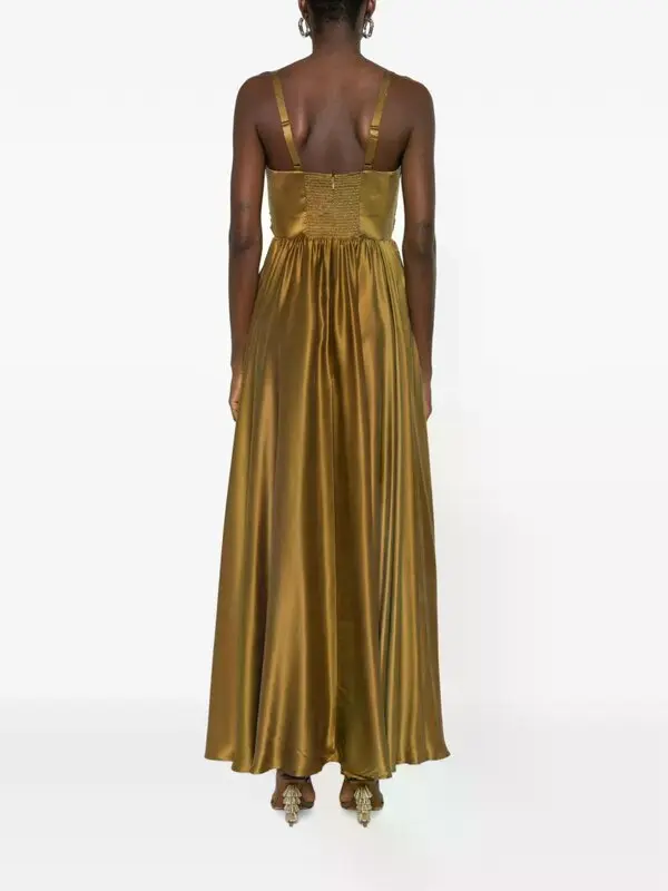 Zimmermann Ruched Cut-out Maxi Dress