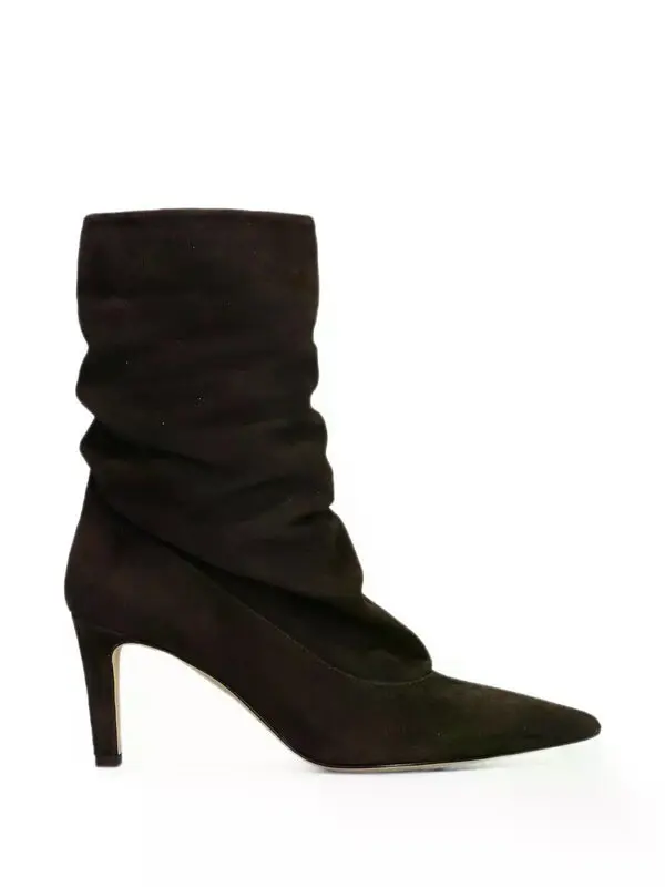 THE SELLER Pointed-toe Suede Ankle Boots