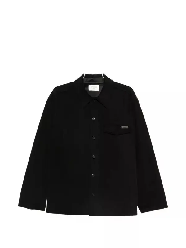Saint Laurent Logo-plaque Chest-pocket Shirt