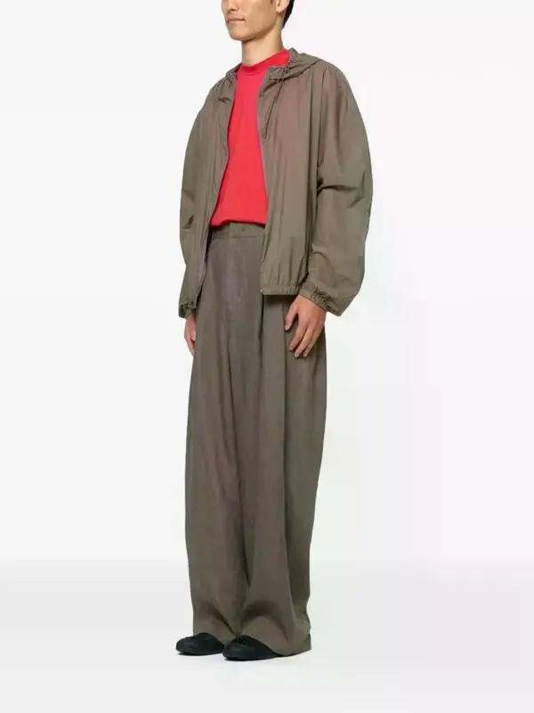 AMOMENTO Raglan-sleeve Hooded Jacket