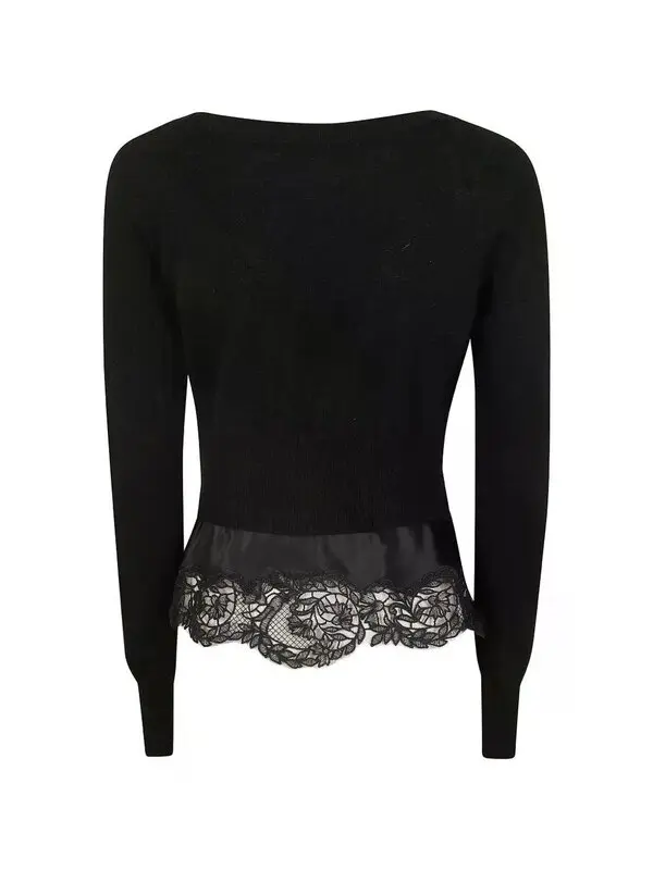 Ermanno Scervino Lace-trim Layered Cardigan