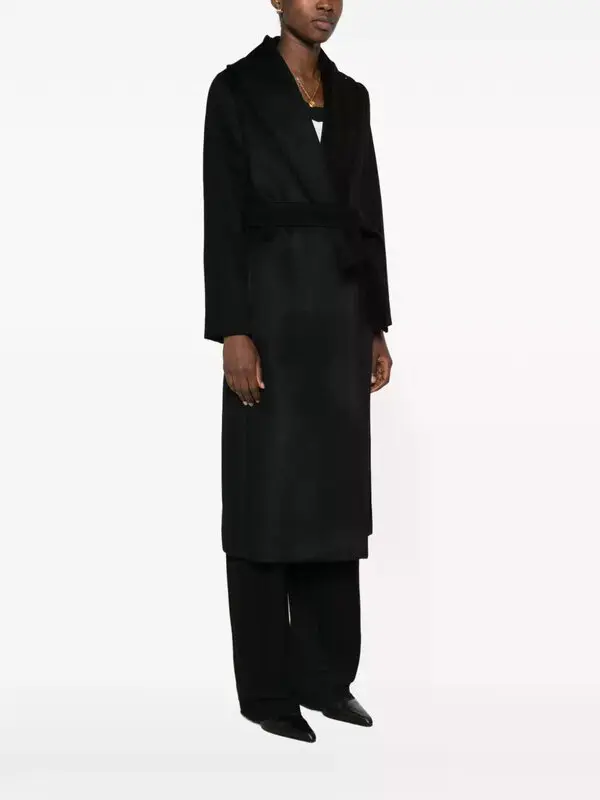 Max Mara Loriana Long-sleeve Belted Coat