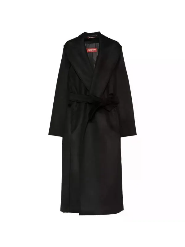 Max Mara Loriana Belted Coat - Black