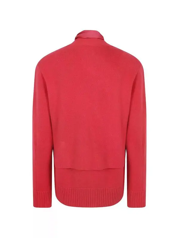 Sacai Tie-fastening Layered Cardigan