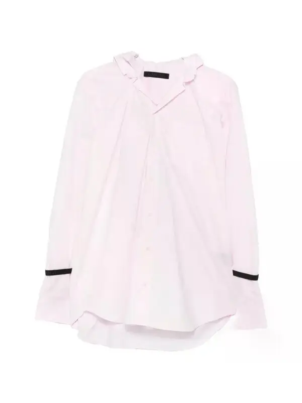 ALAINPAUL Logo-strap Chest-pocket Shirt