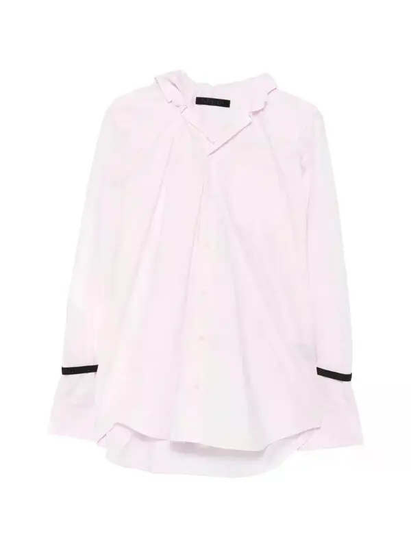 ALAINPAUL Logo-strap Poplin Shirt