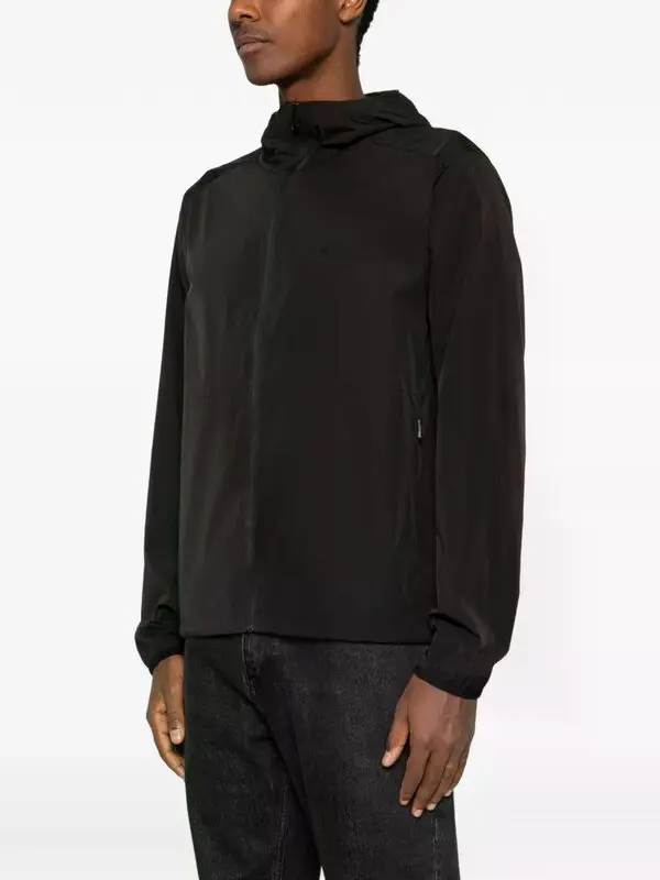 BOSS Hooded Zip-up Jacket With Logo Detail