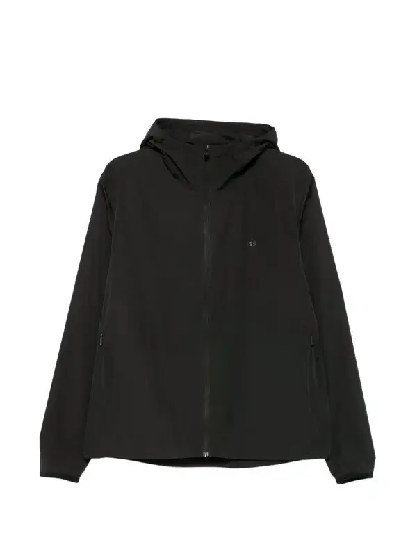 BOSS Hooded Zip-up Jacket With Logo Detail